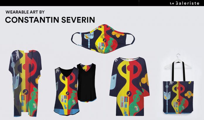 O creație a artistului Constantin Severin, reprodusă pe haine și ...